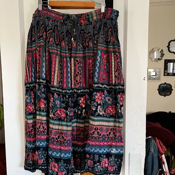 Basic Editions | Skirts | Vintage Bohemian Skirt With Drawstring | Poshmark